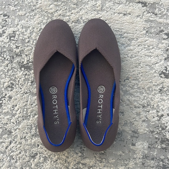 Rothy's | Shoes | Rothys Ballet Flats In Purple Taupe Size Fits Like 95 ...
